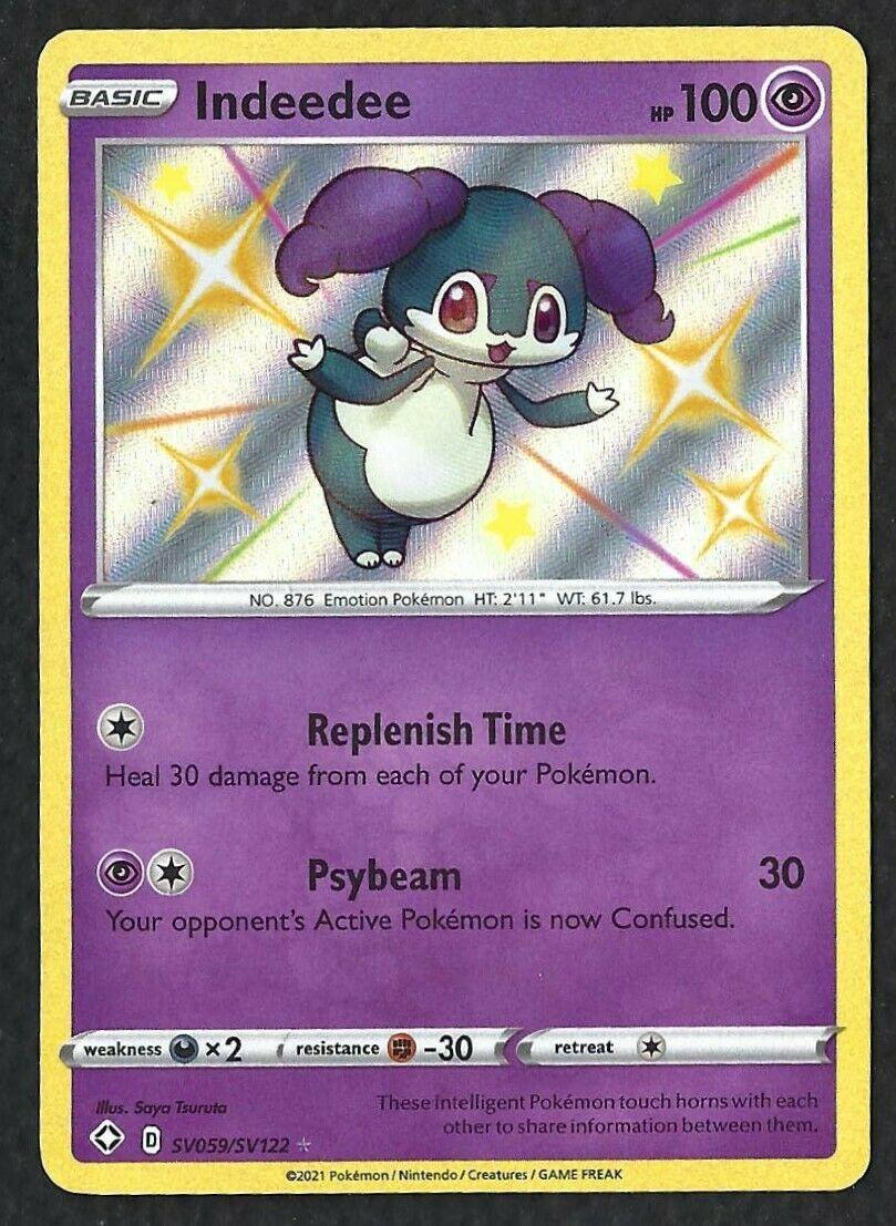 Indeedee #SV059 Prices | Pokemon Shining Fates | Pokemon Cards