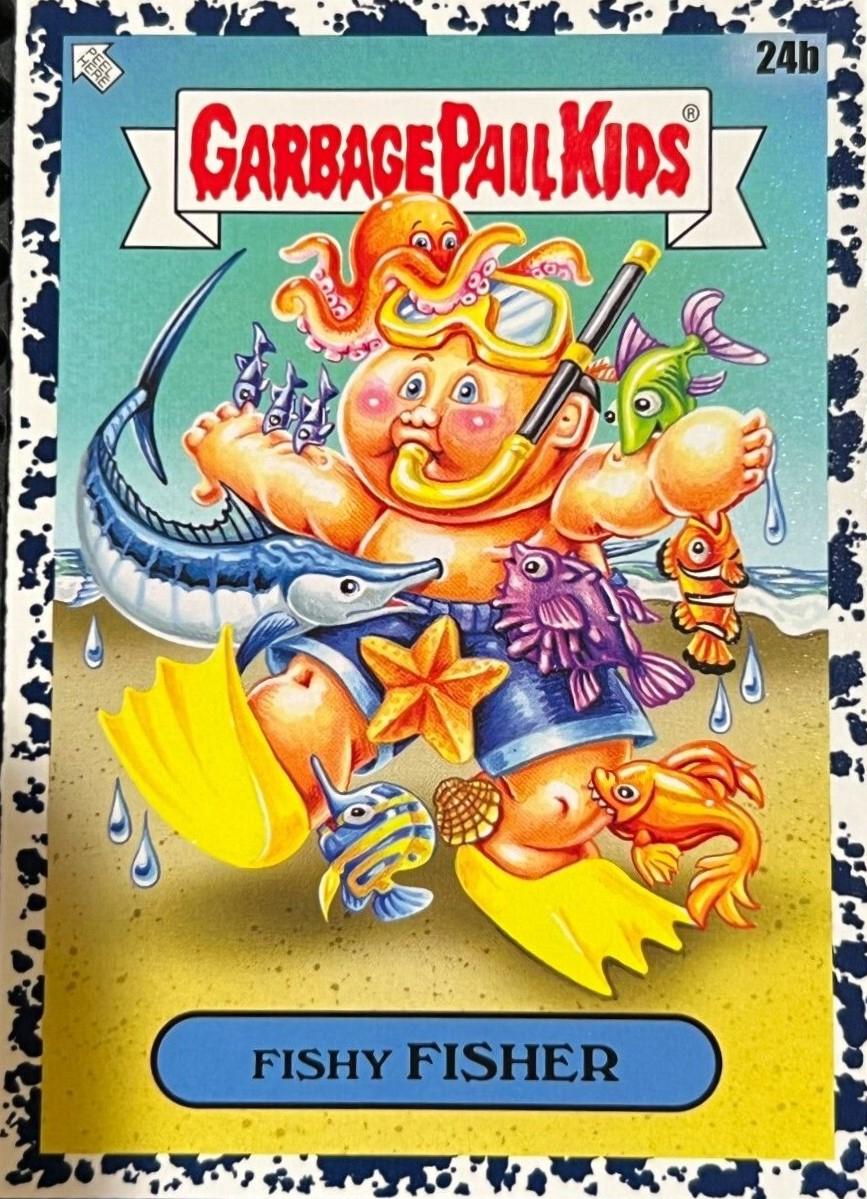 Fishy FISHER [Black] #24b Prices | Garbage Pail Kids Go on Vacation ...