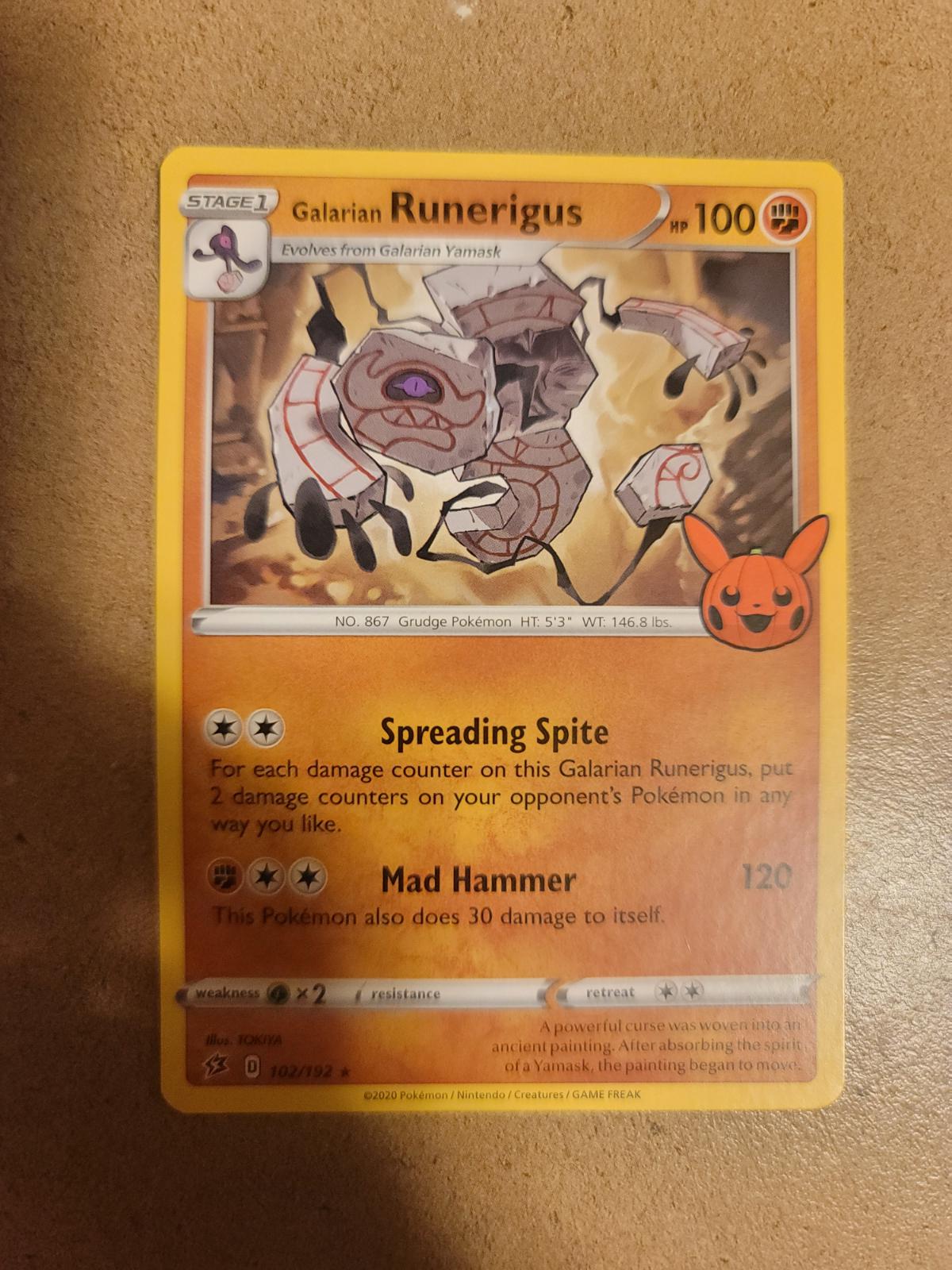 Galarian Runerigus | Ungraded | Pokemon Trick or Trade 2023