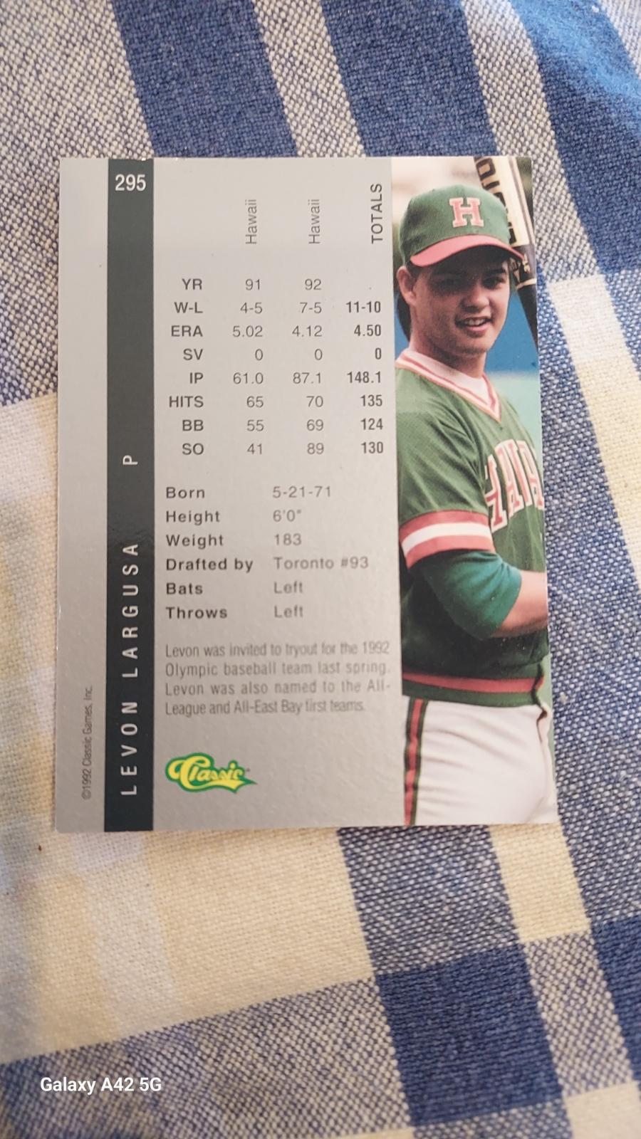 Levon Largusa #295 Prices [Rookie] | 1992 Classic 4 Sport | Basketball Cards