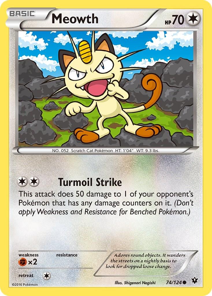 Meowth #74 Prices | Pokemon Fates Collide | Pokemon Cards