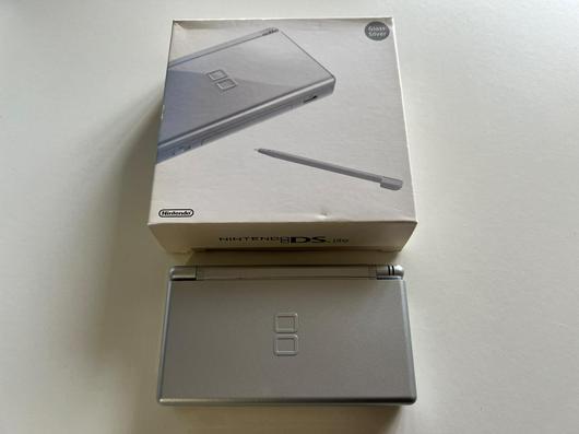 Metallic Silver Nintendo DS Lite | Item, Box, and Manual | Nintendo DS