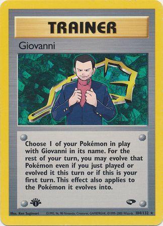 Giovanni [1st Edition] #104 Prices | Pokemon Gym Challenge | Pokemon Cards