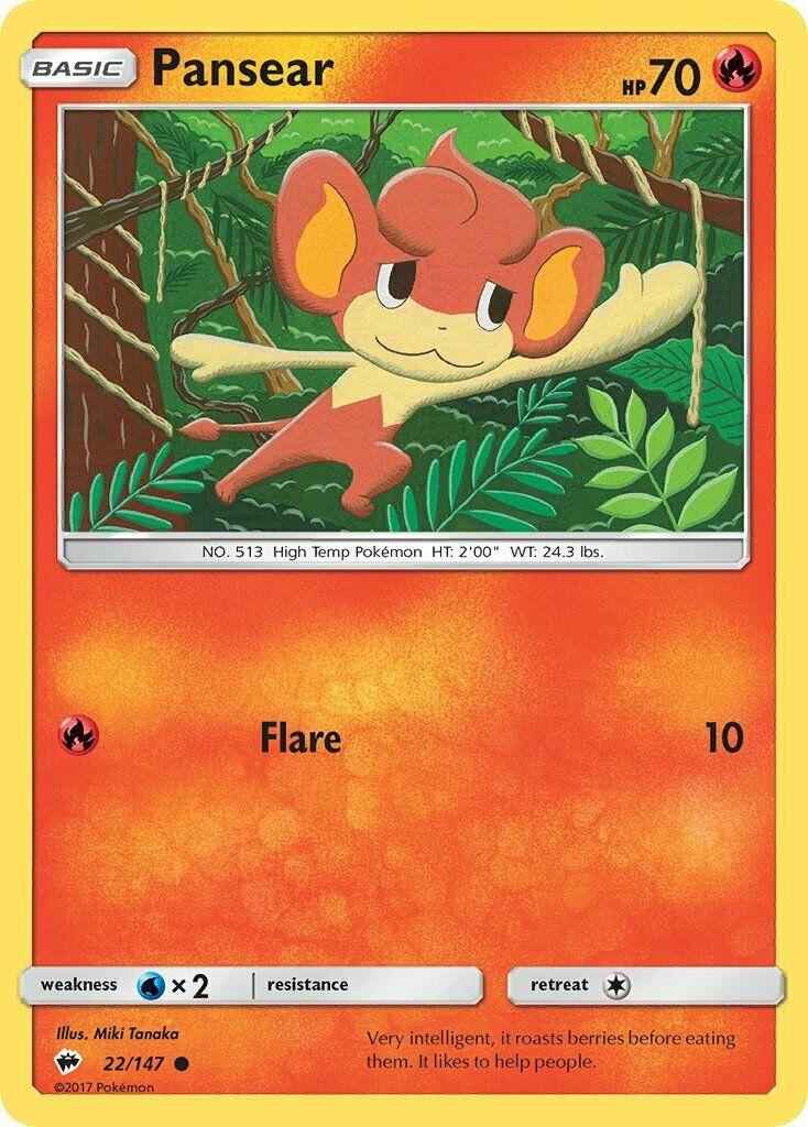 Pansear #22 Prices | Pokemon Burning Shadows | Pokemon Cards