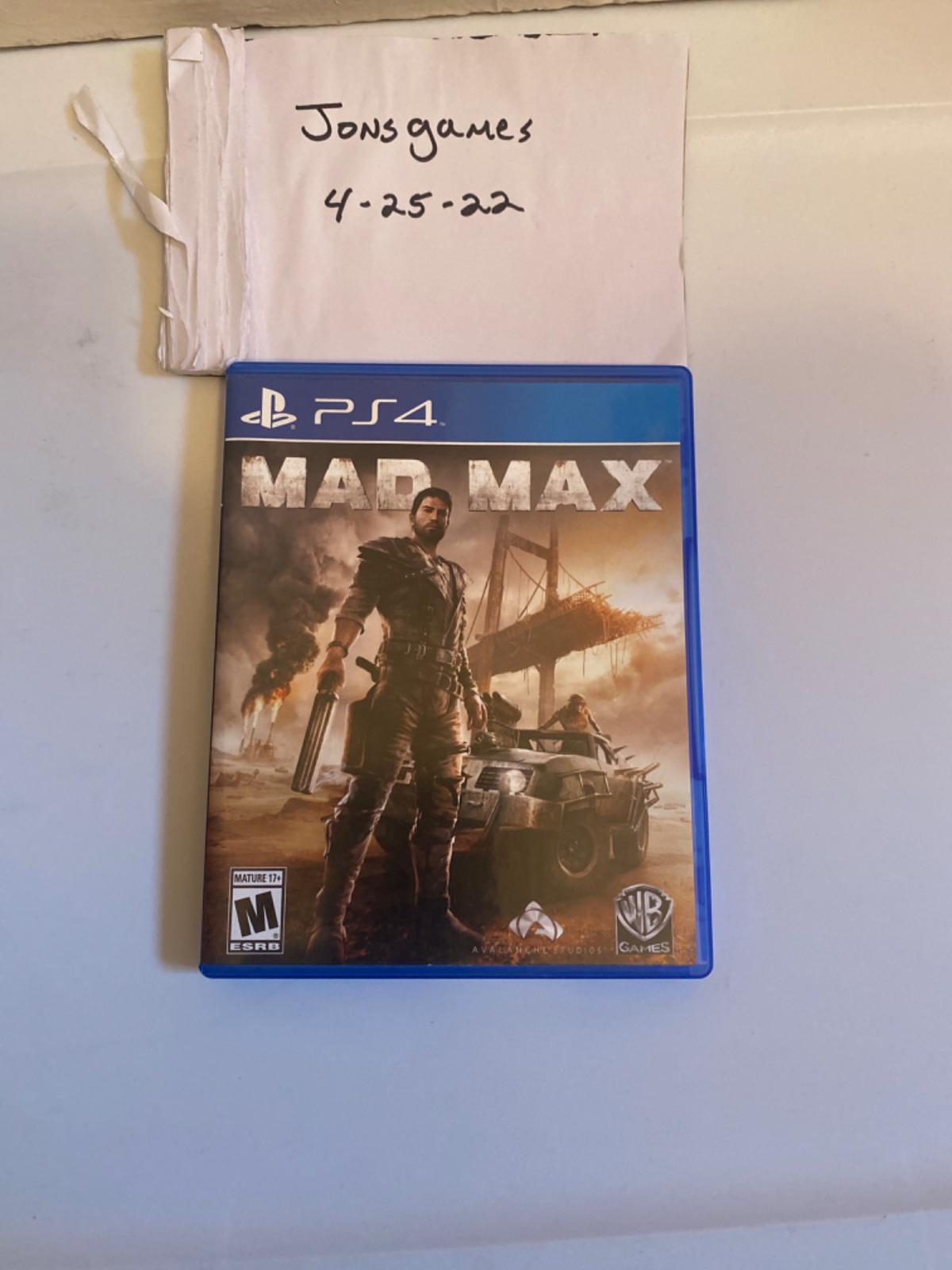 Mad Max | Item, Box, and Manual | Playstation 4