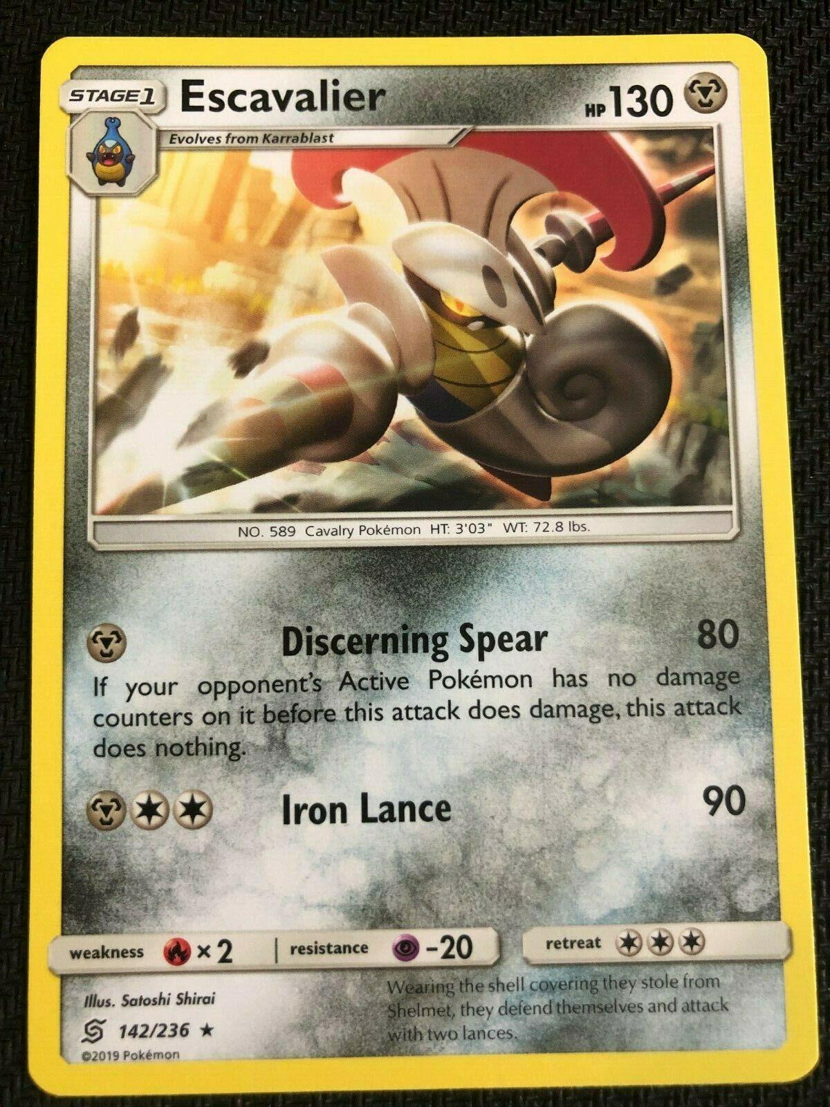 Escavalier #142 Prices | Pokemon Unified Minds | Pokemon Cards