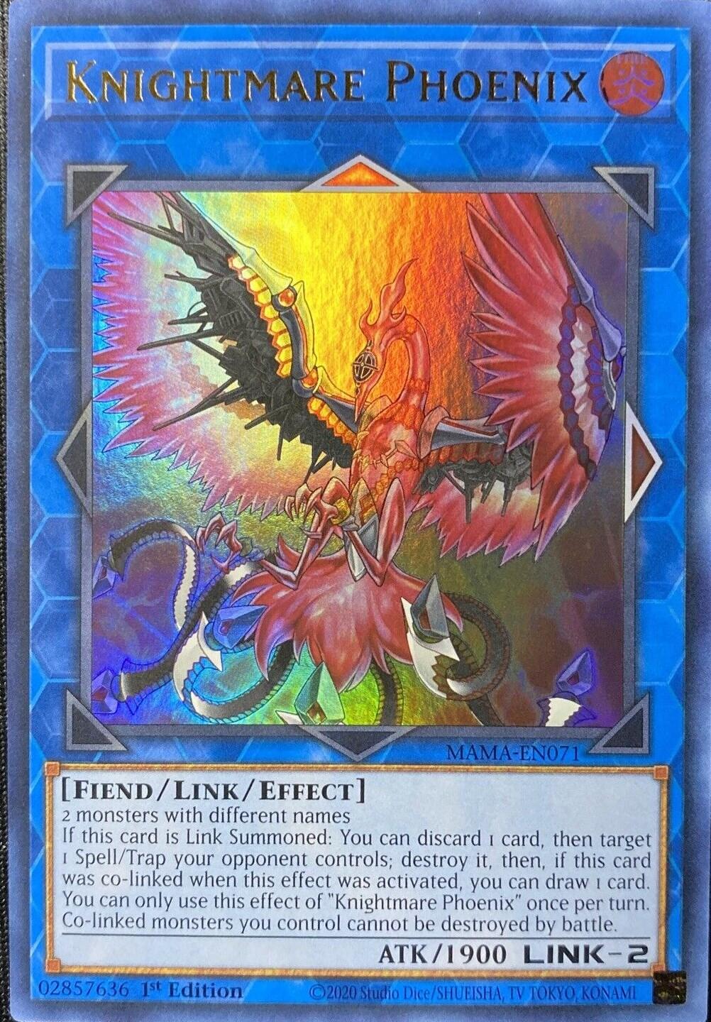 Knightmare Phoenix MAMA-EN071 Prices | YuGiOh Magnificent Mavens ...
