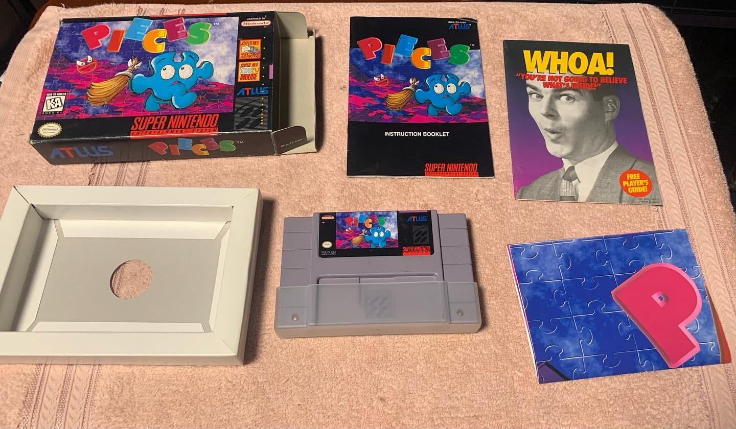 Pieces | Item, Box, and Manual | Super Nintendo