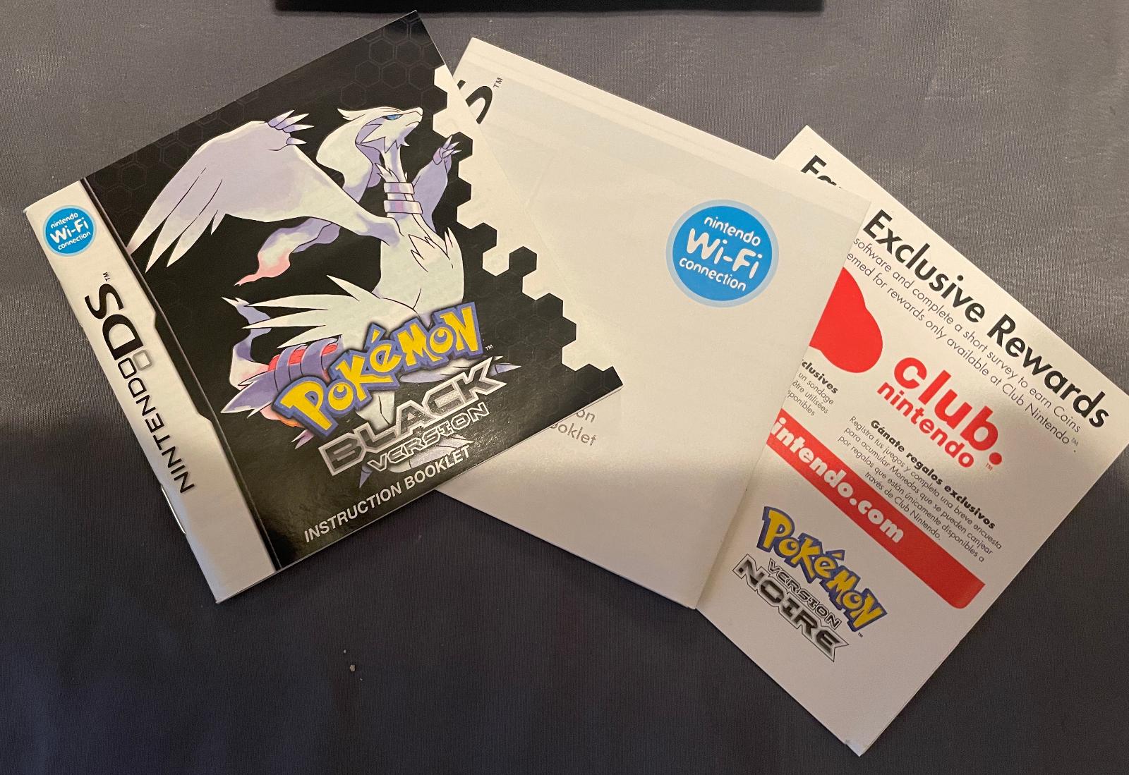 Pokemon Black | Box and Manual only | Nintendo DS