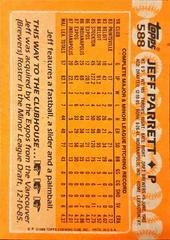 Jeff Parrett #588 Prices | 1988 Topps | Baseball Cards
