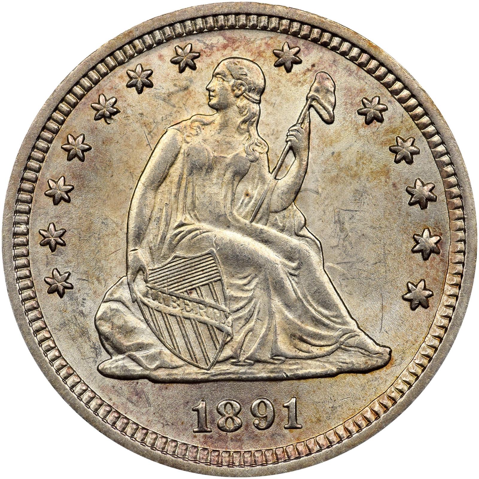1891 O [PROOF] Seated Liberty Quarter Prices | Ungraded, NGC, PCGS Values