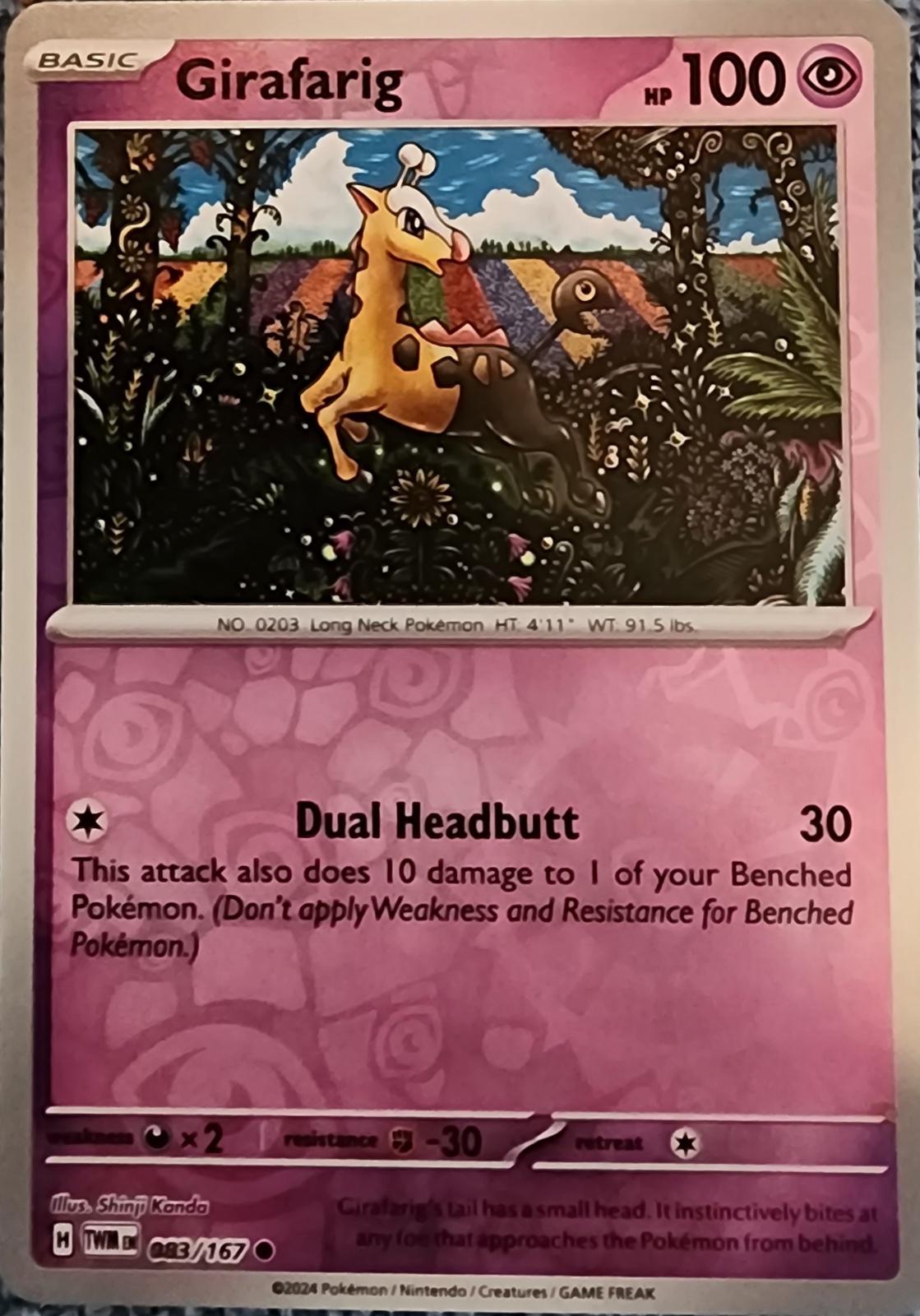 Girafarig [Reverse Holo] #83 Prices | Pokemon Twilight Masquerade | Pokemon Cards