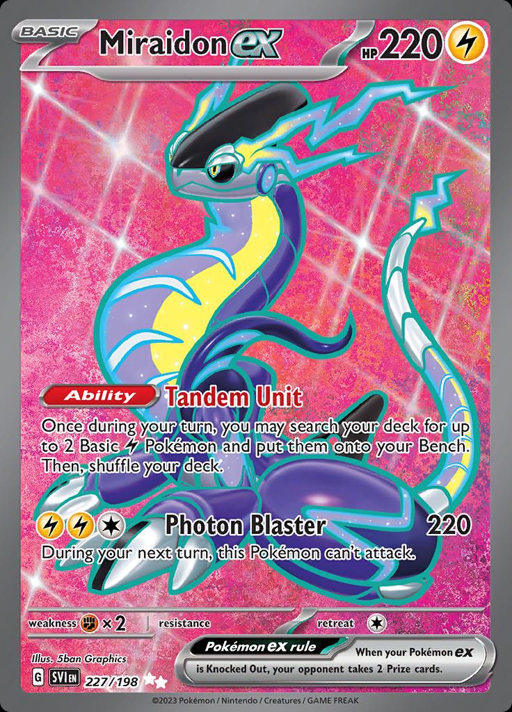 Miraidon ex #227 Prices | Pokemon Scarlet & Violet | Pokemon Cards