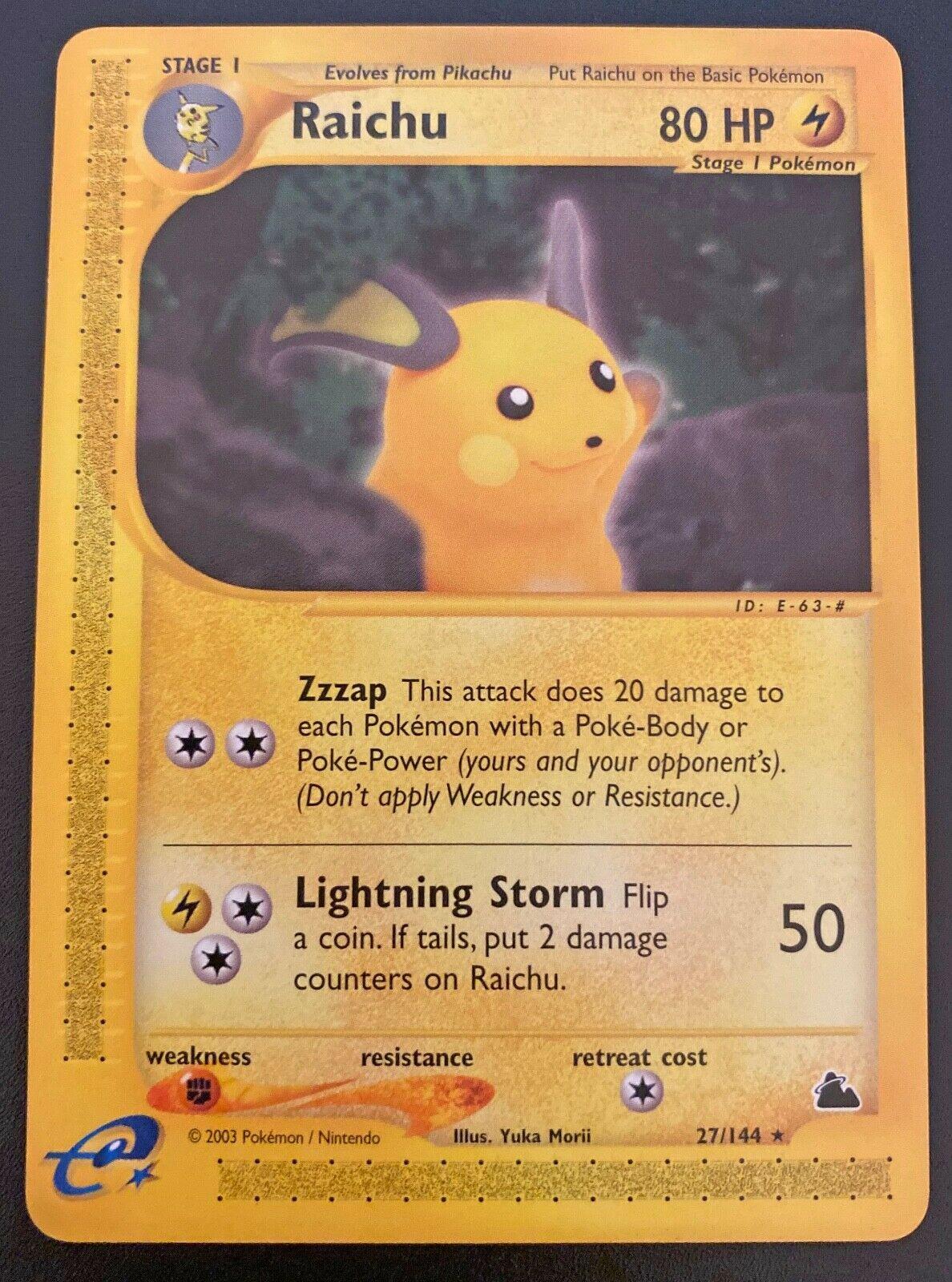 Raichu #27 Prices | Pokemon Skyridge | Pokemon Cards