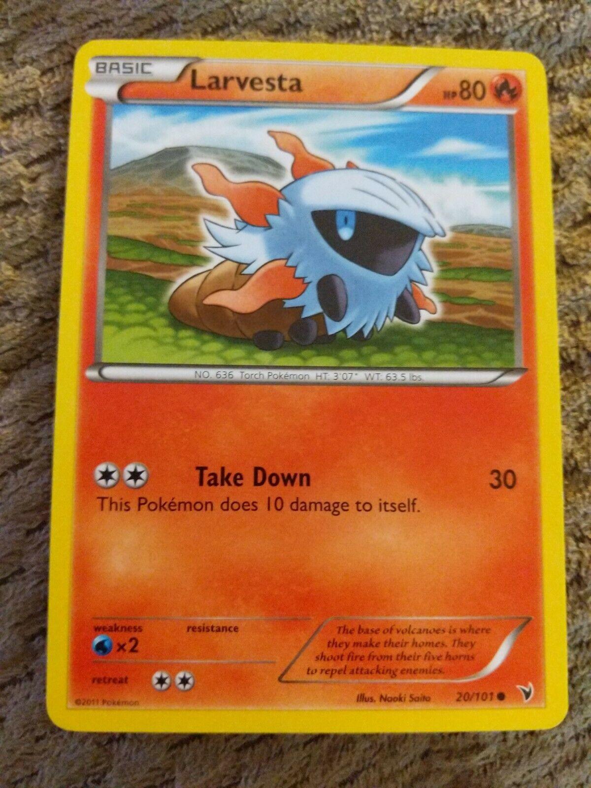 Larvesta 20 Prices Pokemon Noble Victories Pokemon Cards
