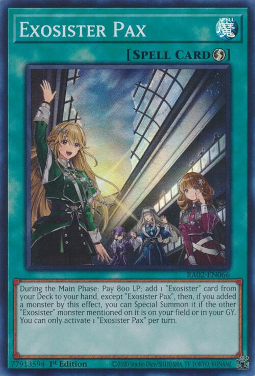 Exosister Pax [Super Rare] RA02-EN066 Prices | YuGiOh 25th Anniversary ...