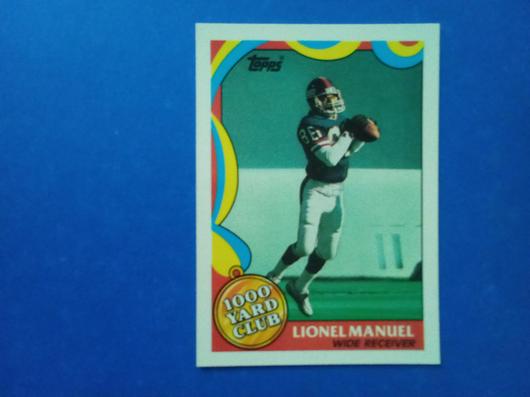 Lionel Manuel | Ungraded | 1989 Topps 1000 Yard Club