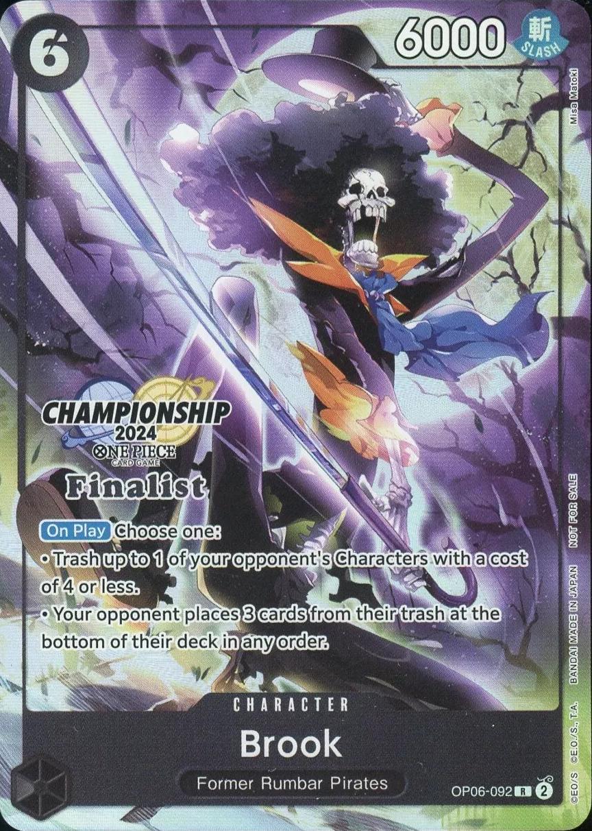 Brook [Championship 2024 Finalist] OP06-092 Prices | One Piece Wings of ...