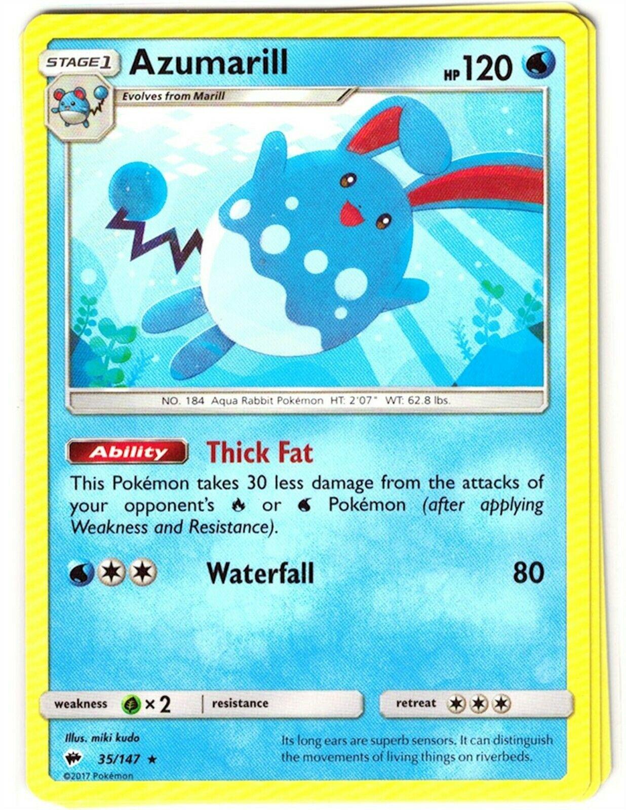 Azumarill #35 Prices | Pokemon Burning Shadows | Pokemon Cards