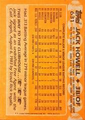 Jack Howell #631 Prices | 1988 Topps | Baseball Cards