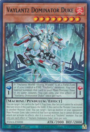Vaylantz Dominator Duke [1st Edition] | Ungraded | YuGiOh Tactical Masters