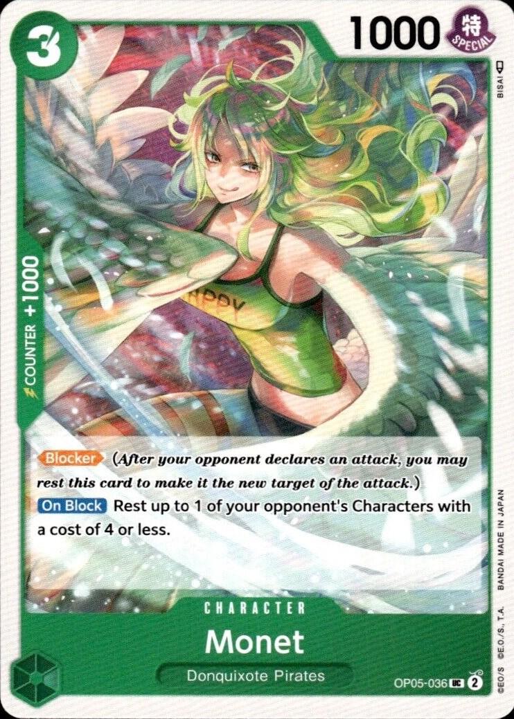 Monet OP05-036 Prices | One Piece Awakening of the New Era | One Piece ...