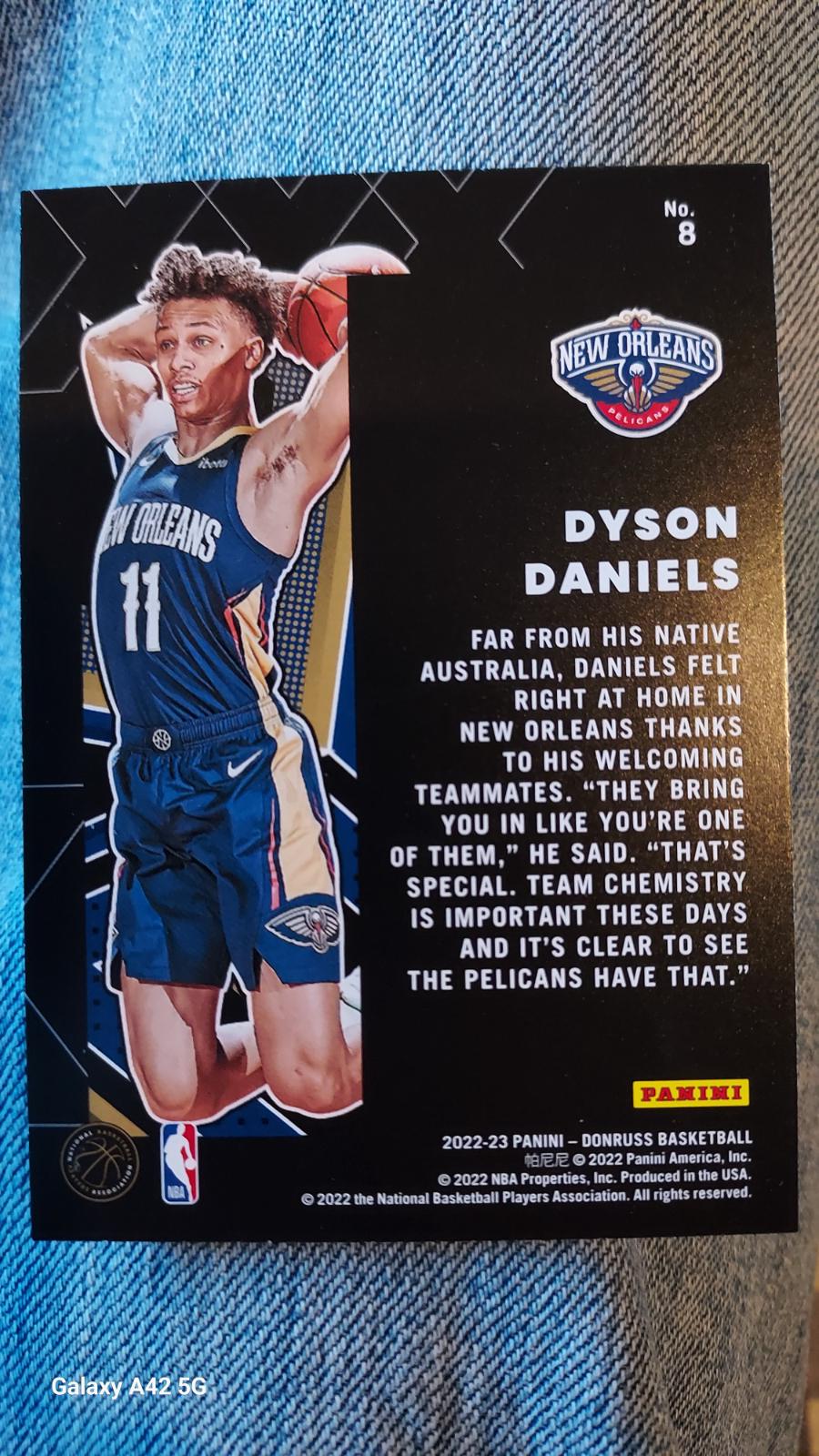 Dyson Daniels #8 Prices | 2022 Panini Donruss Great X Pectations ...