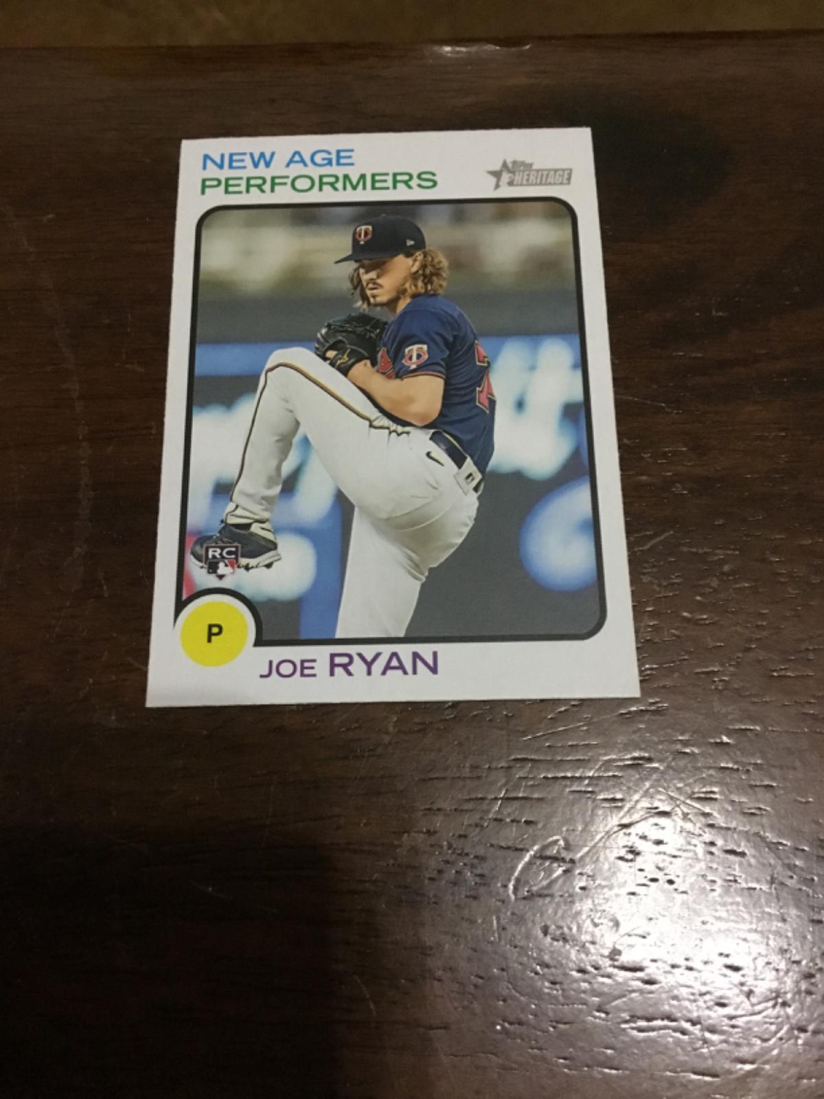 Joe Ryan | Ungraded | 2022 Topps Heritage New Age Performers