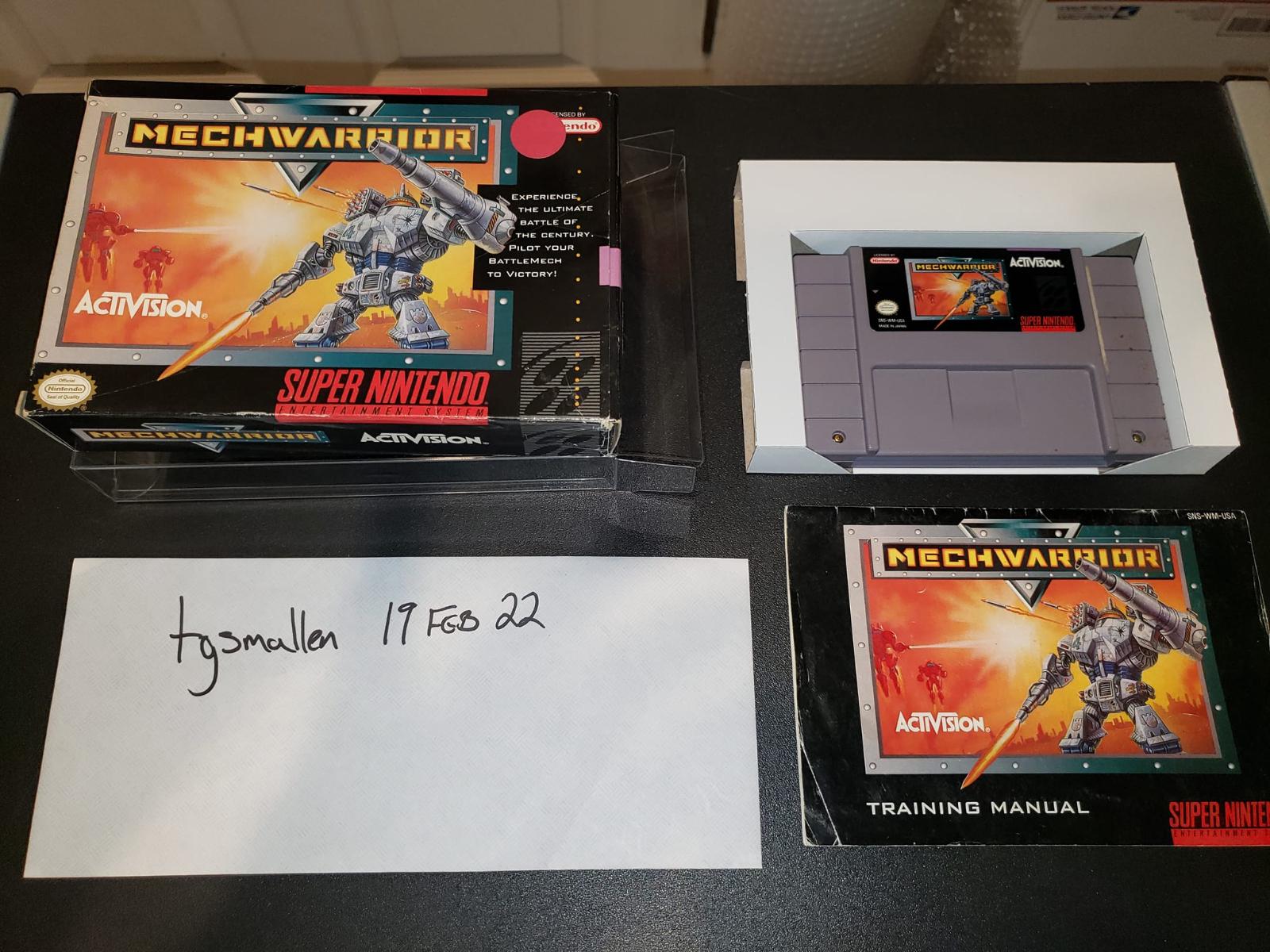 MechWarrior | Item, Box, and Manual | Super Nintendo