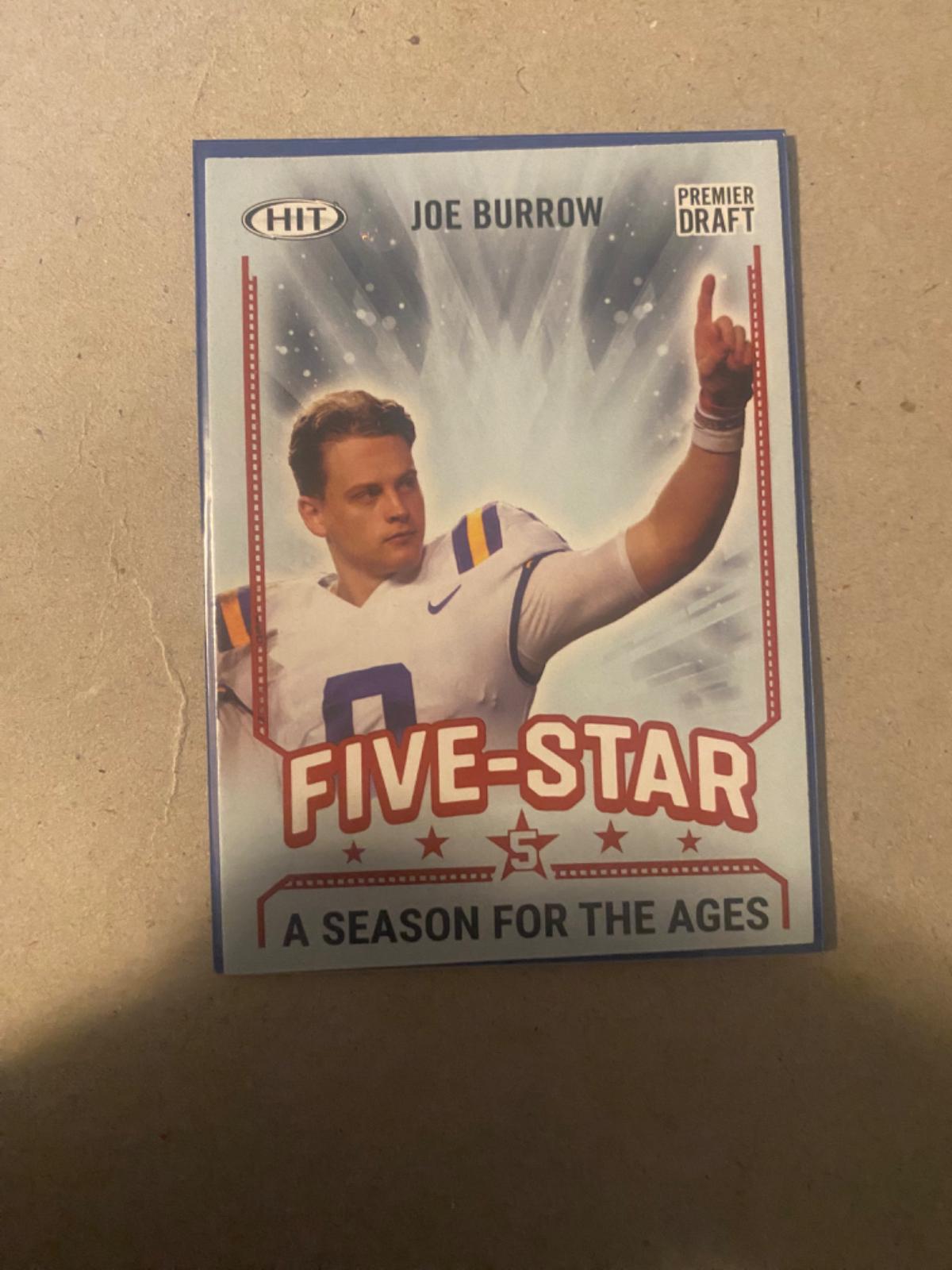 Joe Burrow [Red] | Ungraded | 2020 Sage Hit
