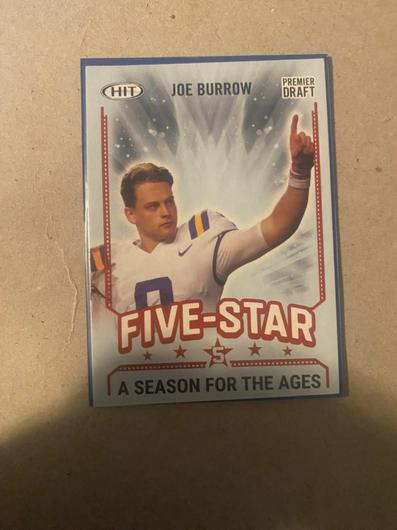Joe Burrow [Red] | Ungraded | 2020 Sage Hit