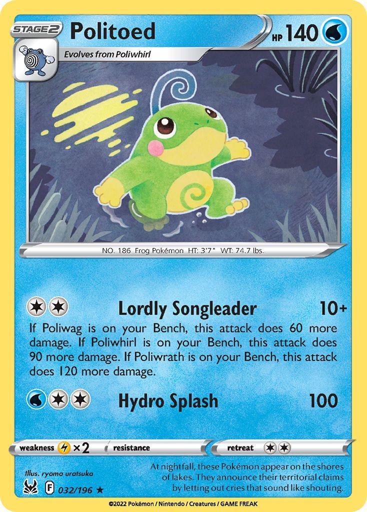 Politoed #32 Prices | Pokemon Lost Origin | Pokemon Cards