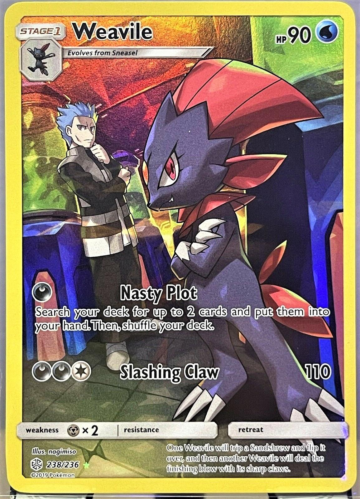 Weavile #238 Prices | Pokemon Cosmic Eclipse | Pokemon Cards