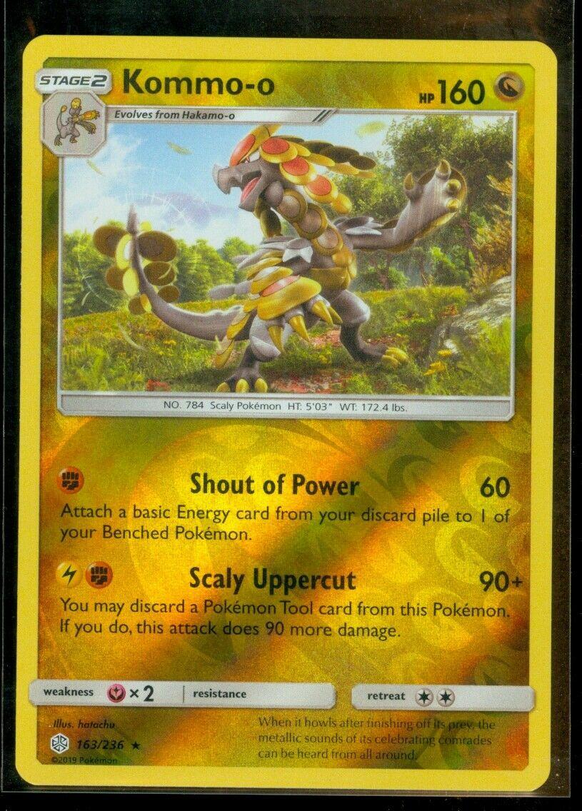 Kommo-o [Reverse Holo] #163 Prices | Pokemon Cosmic Eclipse | Pokemon Cards