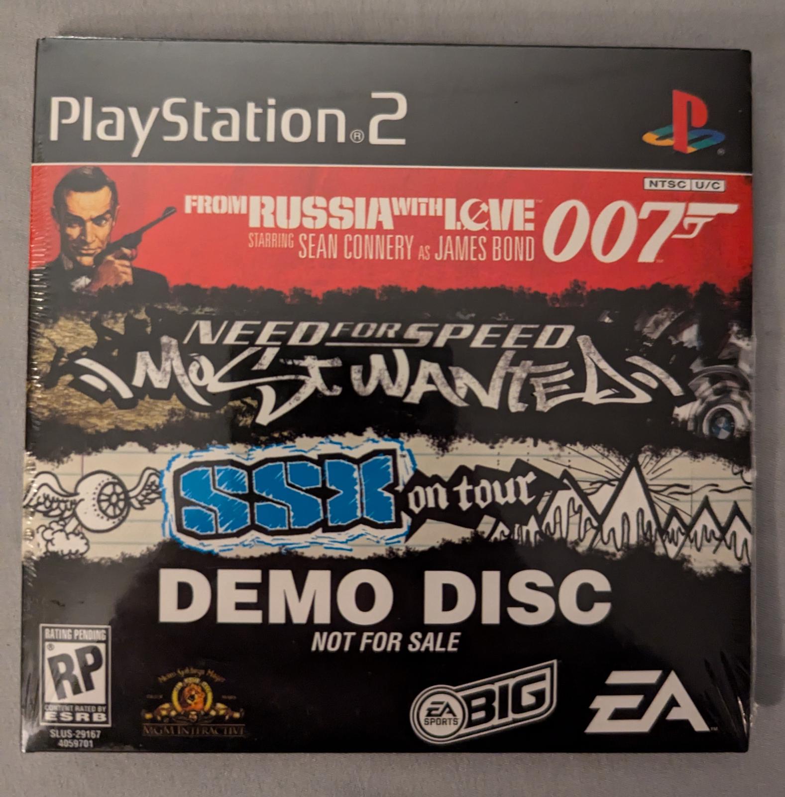 Demo Disc: 007 + Need for Speed + SSX | New Item, Box, and Manual ...