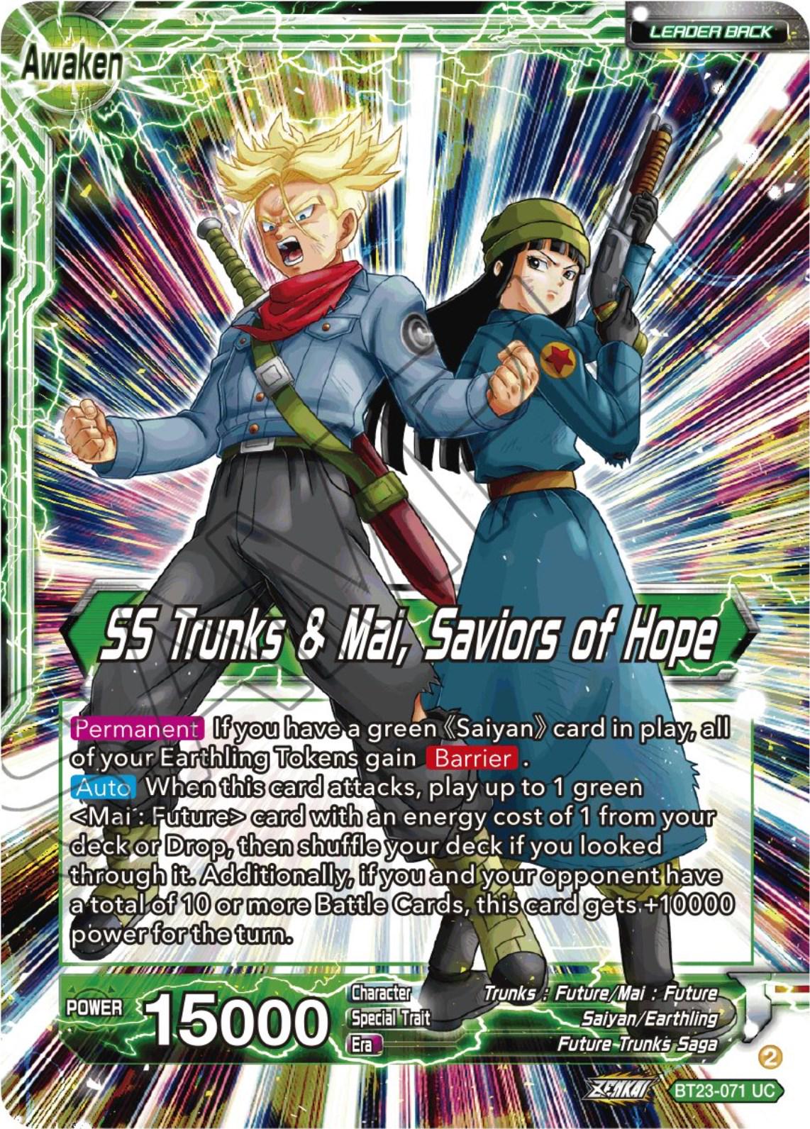 Trunks & Mai // SS Trunks & Mai, Saviors of Hope BT23-071 Prices ...