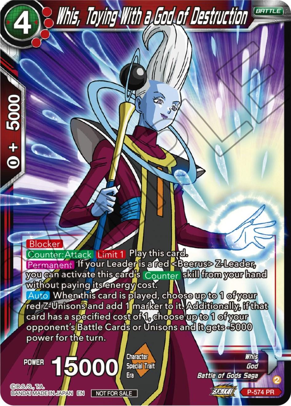 Whis, Toying With a God of Destruction [Zenkai Series Tournament Pack ...