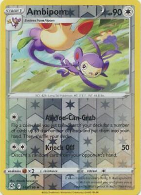 Ambipom [Reverse Holo] #145 Prices | Pokemon Lost Origin | Pokemon Cards