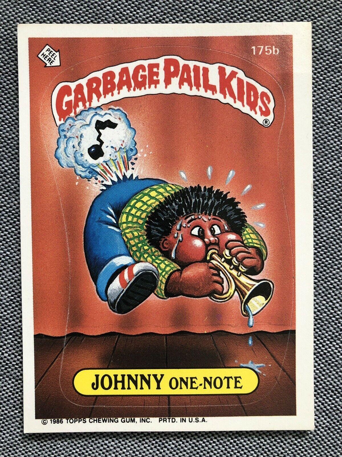 JOHNNY One-Note #175b Prices | 1986 Garbage Pail Kids | GPK Cards