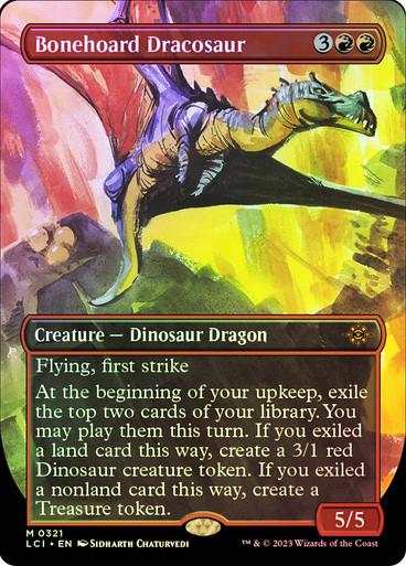 Bonehoard Dracosaur [Borderless Foil] #321 Prices | Magic Lost Caverns ...