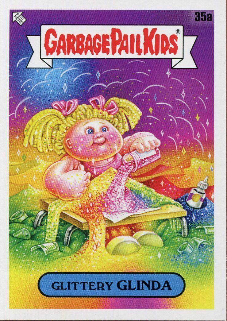 Glittery GLINDA #35a Prices | Garbage Pail Kids Late To School | GPK Cards