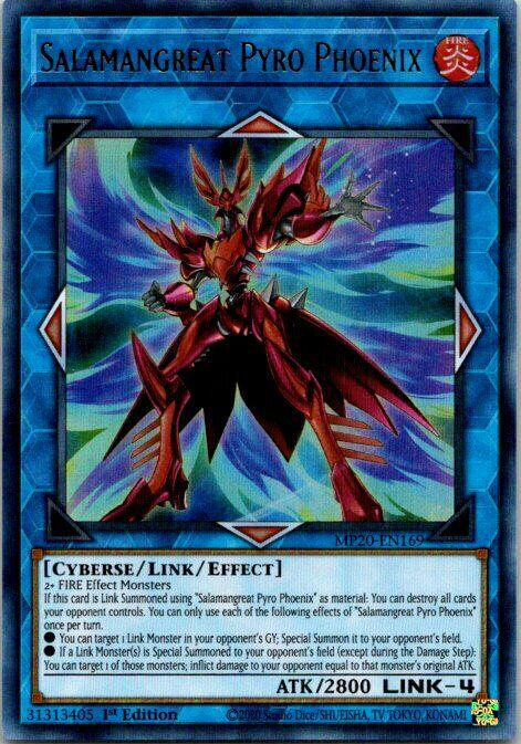 Salamangreat Pyro Phoenix MP20-EN169 Prices | YuGiOh 2020 Tin of Lost Memories Mega Pack ...