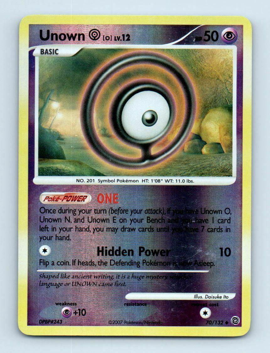 Unown O [Reverse Holo] #70 Prices | Pokemon Secret Wonders | Pokemon Cards