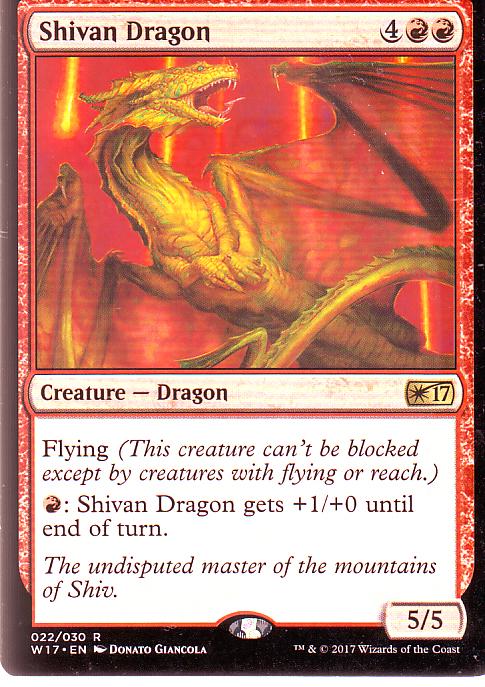 Shivan Dragon #22 Prices | Magic Welcome Deck 2017 | Magic Cards