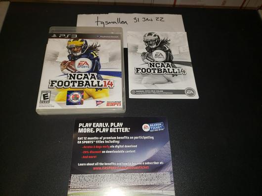 NCAA Football 14 | Box and Manual only | Playstation 3
