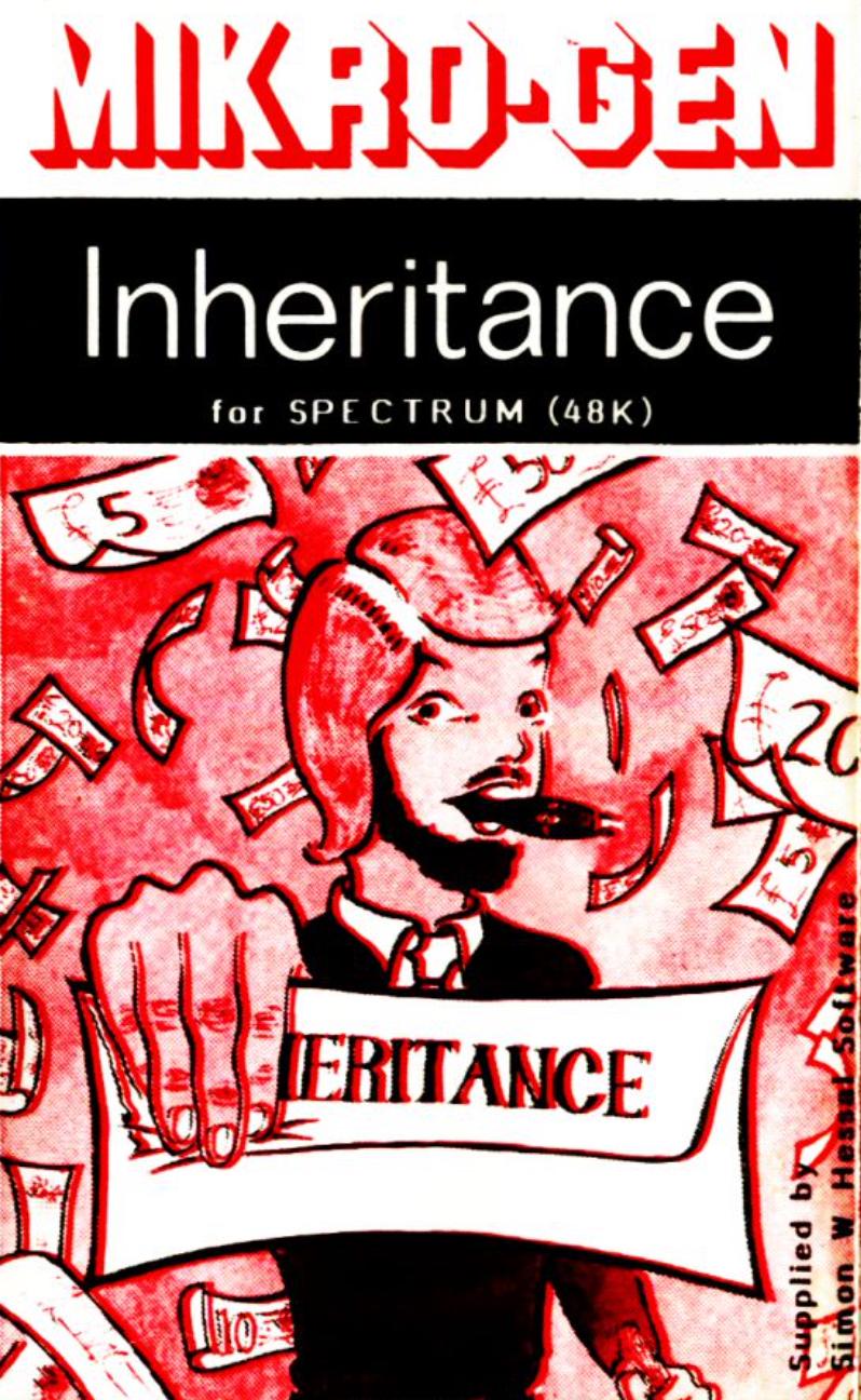 Inheritance [Mikro-Gen] Prices ZX Spectrum | Compare Loose, CIB & New ...