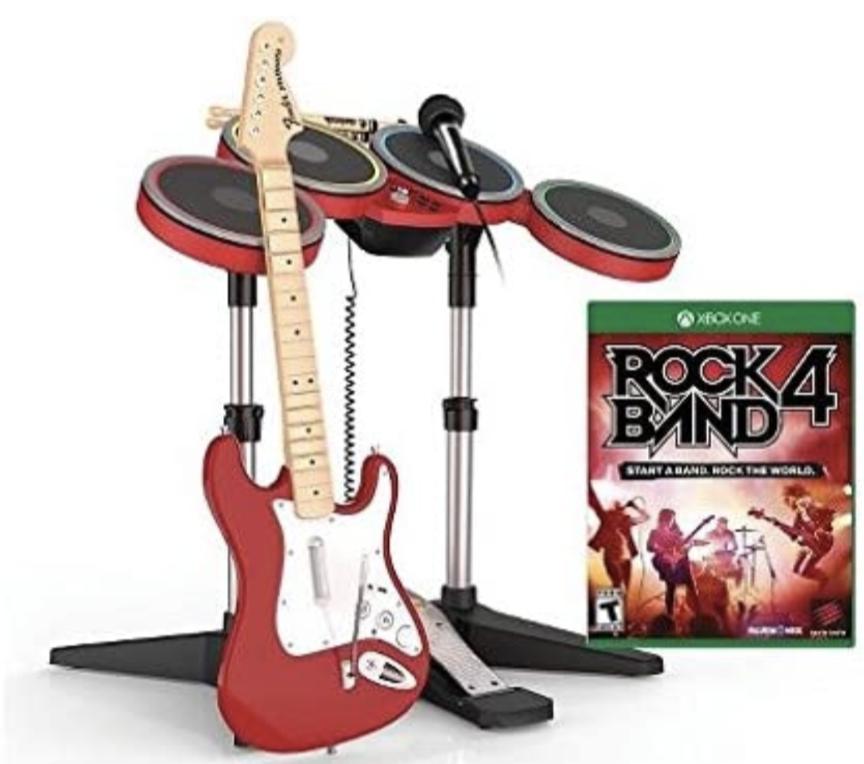 Rock Band 4 [RED Band In-A-Box Bundle] Prices Xbox One | Compare Loose ...