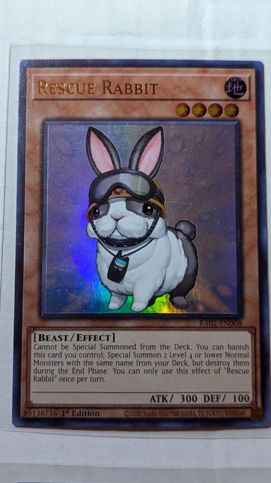 Rescue Rabbit [Ultra Rare] RA02-EN008 Prices | YuGiOh 25th Anniversary Rarity Collection II ...