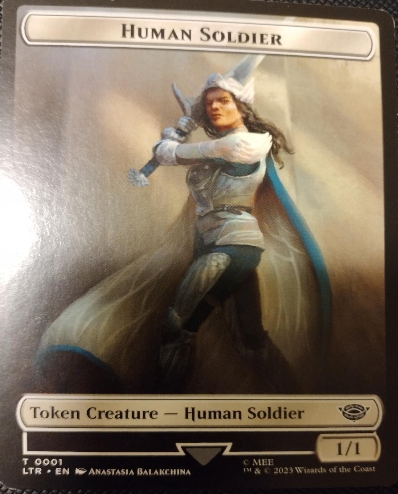 Human Soldier [Token] #1 Prices | Magic Lord of the Rings | Magic Cards