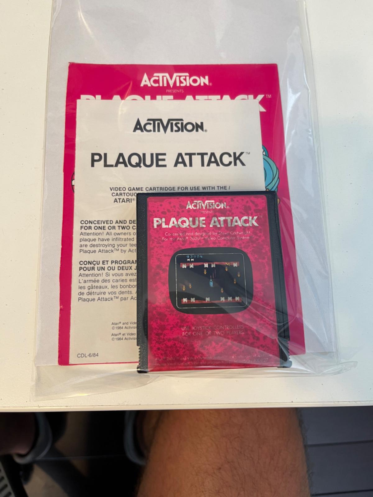 Plaque Attack | Item and Manual only | Atari 2600
